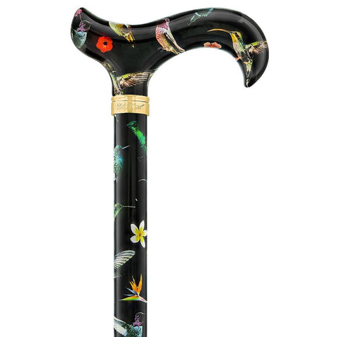 Hummingbird Designer Derby Adjustable Walking Cane – RoyalCanes